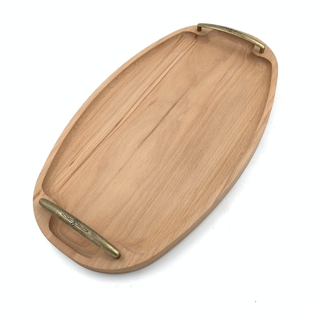 Tava din lemn masiv, cu manere – Holzring